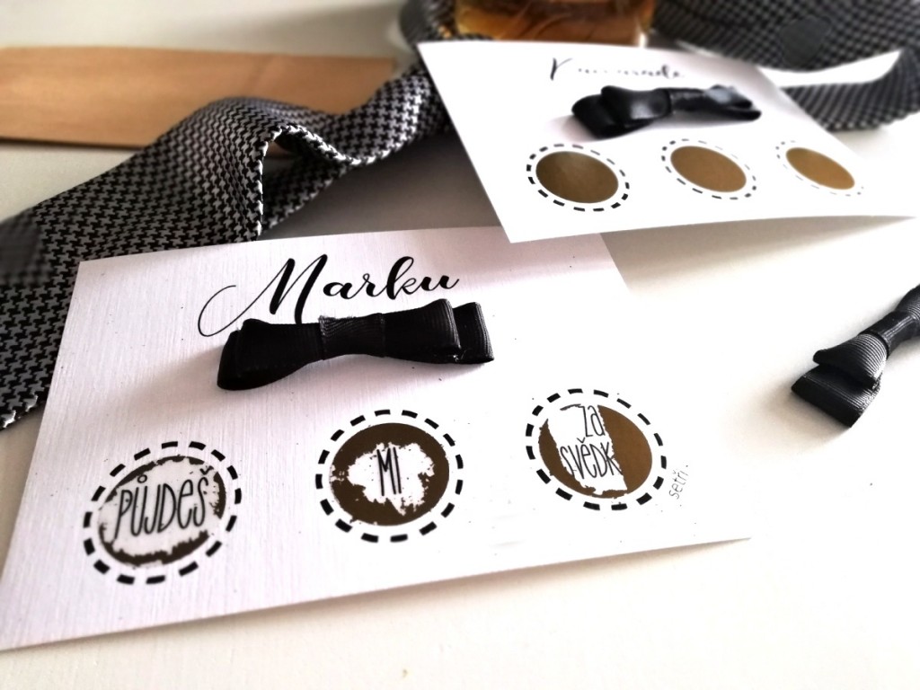 Stírací svatební los - vzkaz pro svědka - volba jména – Svatbadekor ...