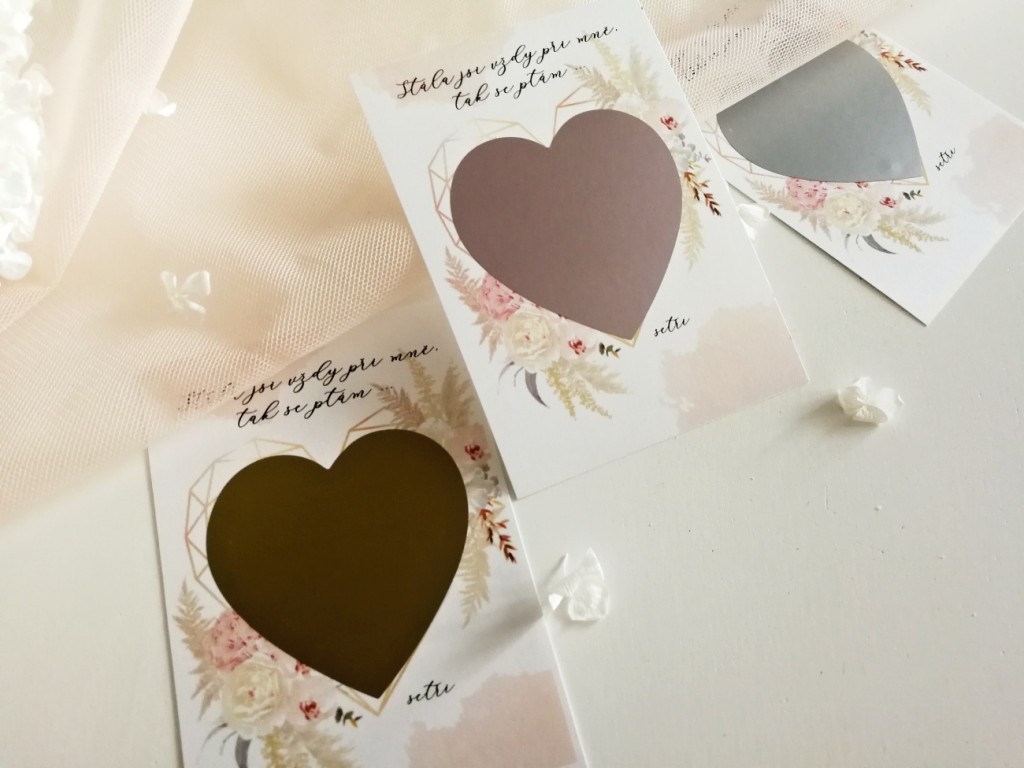 Stírací svatební los - vzkaz pro svědkyni - boho styl – Svatbadekor ...